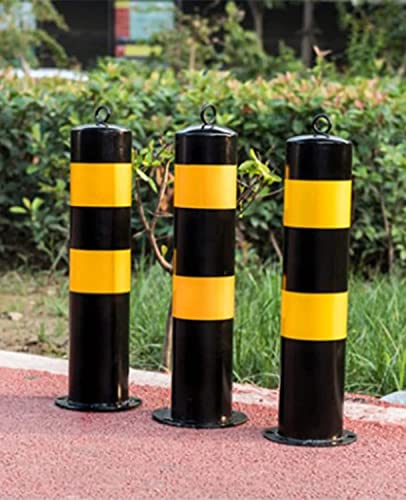 OUSIKA Parking Post, Parking Barrier, for Parking Lot Traffic Safety Street Cone, Parking Space Lock, Parking Pile, Ground Pile, Warning Column Bollard