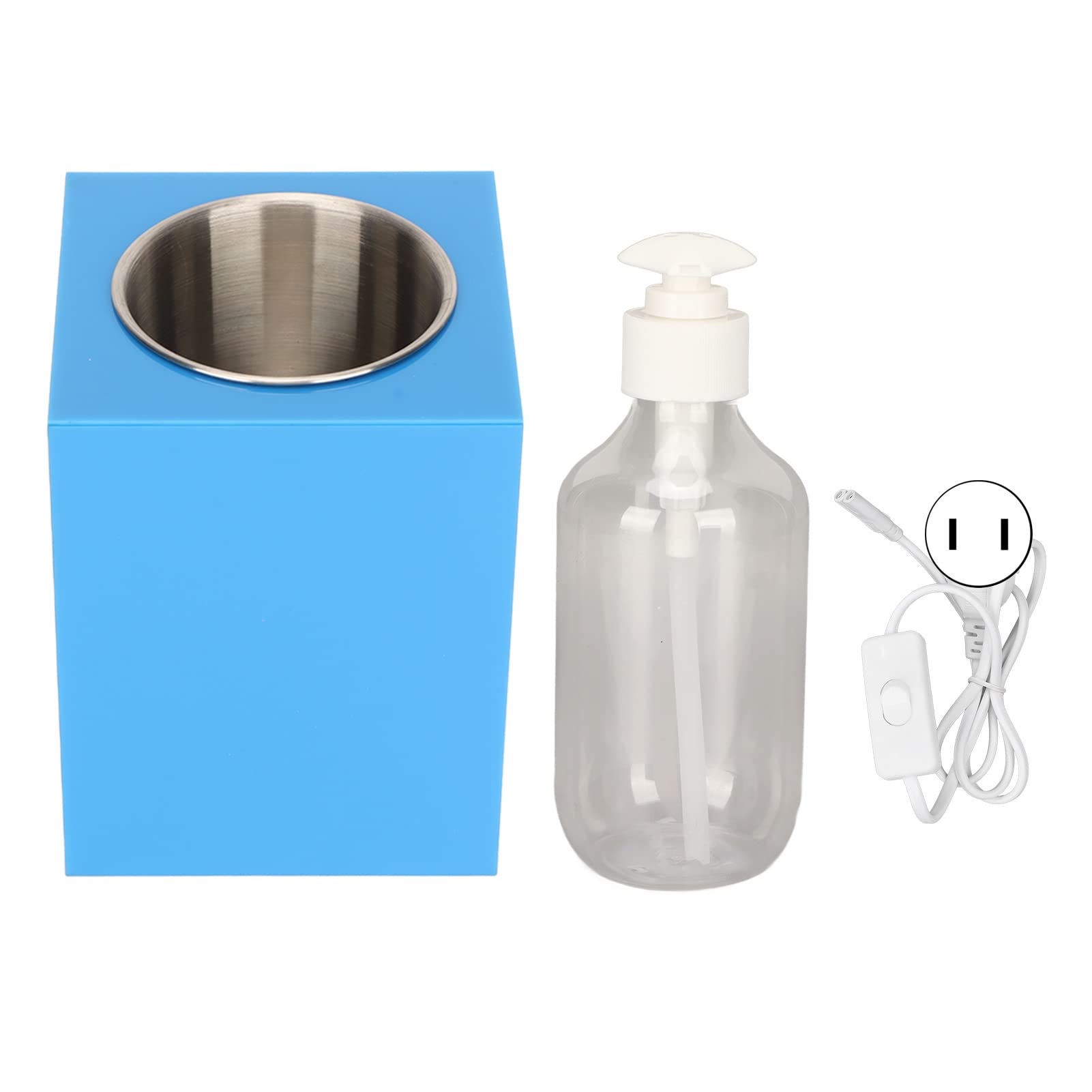 Massage Oil Warmer, Lotion Heater Bottle Constant Temperature, Quickly Heating Lube Cream Warmer Dispenser for Salon, Barbershop, Spa Lotion Warmer (Blue)