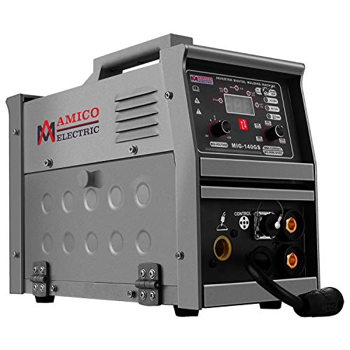 MIG-140GS, 140-Amp MIG/MAG/Flux-cored/Lift-TIG/Stick Arc DC Inverter Welder, 115/230V Dual Voltage Welding, Compatible Spool Gun: SPG15180