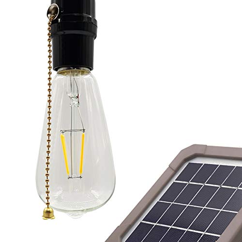 Mii-PWR Solar Pendant Lights, SWAN Solar Powered Shed Light for Garage and Storage Room, Warm White, 26ft (8m) Cable, Can Work in Daytime for Barn Gazebo Patio Porch Balcony Chicken Coop…