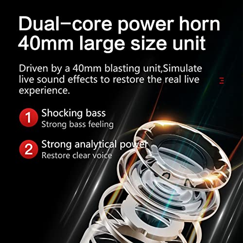 Over-ear Headphones Wireless Bluetooth Adjustable Wireless Headset with Hi-Fi Stereo, 16Hours Playtime, Foldable Bluetooth Headphones, Wireless Noise Cancelling Headphones for Phone/PC Cool Stuff