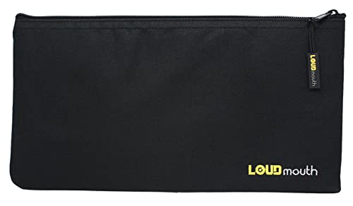 LOUDmouth Dual Wireless Microphone Pouch | Zippered Mic Bag for Two Long Microphones | 12.5" x 6.5"