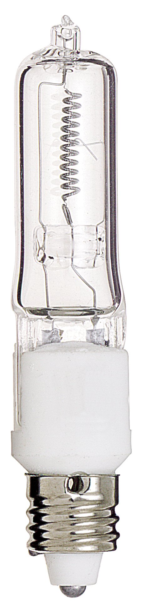 Satco S3181 120V 500-Watt T4 E11 Base Light Bulb, Clear