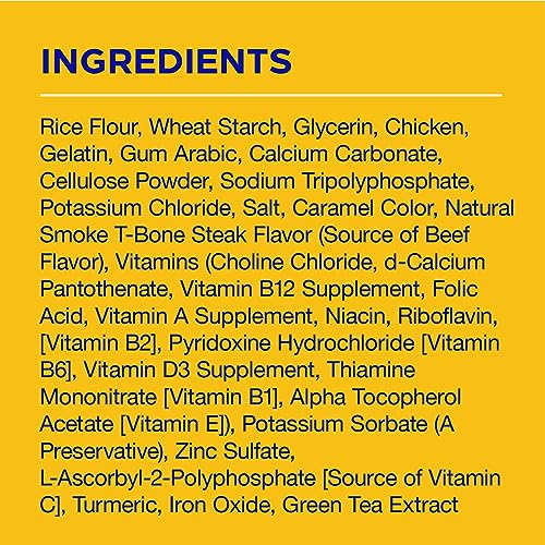PEDIGREE DENTASTIX Large Dog Dental Treats Beef Flavor Dental Bones, 62.4 oz. Multipack (72 Treats)