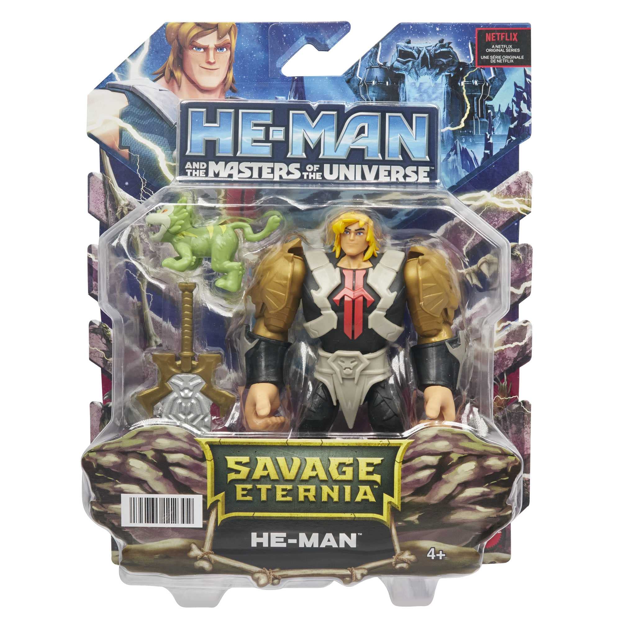 Masters of the Universe and He-Man Toy, He-Man Savage Eternia MOTU Collectible Action Figure with Accessories