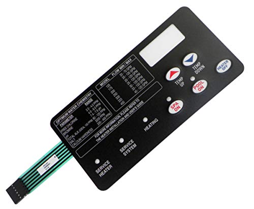 Pentair 472610Z Switch Membrane Pad Replacement MasterTemp Pool and Spa Heater Electrical System