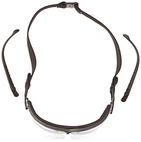 Pyramex V2G Safety Glasses, Black Frame/Clear Anti-Fog Lens