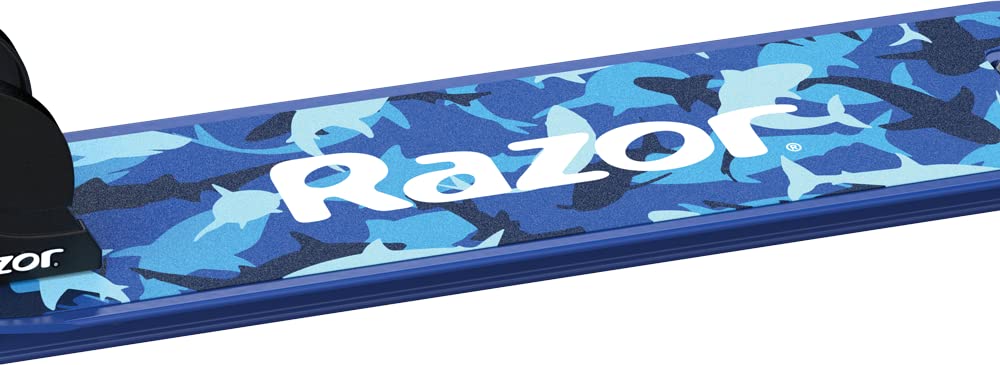 Razor Scooters - Shark Camo Special Edition Push Scooter - with Lightweight Foldable Design, Improved Maneuverability, and Stylish Shark Camo Finish