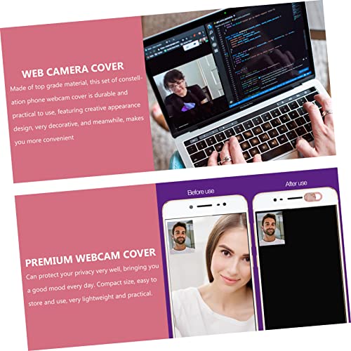 Mobestech 9 Pcs Privacy Cover Webcam Cover for Laptop Camera Cover for Laptop Webcam Cover Slide Camera Cover Slide Computers Laptops Laptop Camera Covers Slideshow Plastic Slider Notebook
