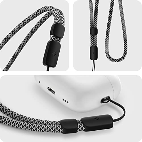Spigen Universal Adjustable Hand Wrist Strap Phone Lanyard Compatible with Apple Airpods Pro (2nd Generation) - Black