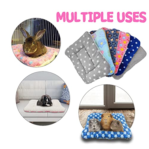RIOUSSI Bunny Bed, Guinea Pig Warm Bed for Small Animals Rabbits Chinchillas Hedgehogs Baby Cats Ferrets.12 X10, 2Pack,LightGray
