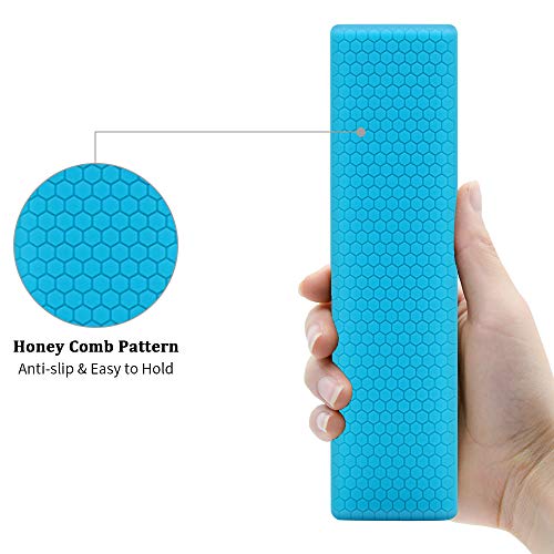 Silicone Protective Case Cover for New XRT136 Vizio Smart LCD LED TV Remote Control,Shockproof XRT136 Vizio Remote Replacement Case,Lightweight Remote Bumper Back Covers-Night Glowblue in The Dark