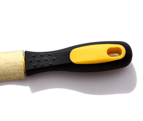 NKTM Needle File Set Wood Files for Wood Working Files Tools Golden Tapered Wood Rasp File with Rubber Handle in Gift Bag for Carving 2 Pack (8 * 10 inch)
