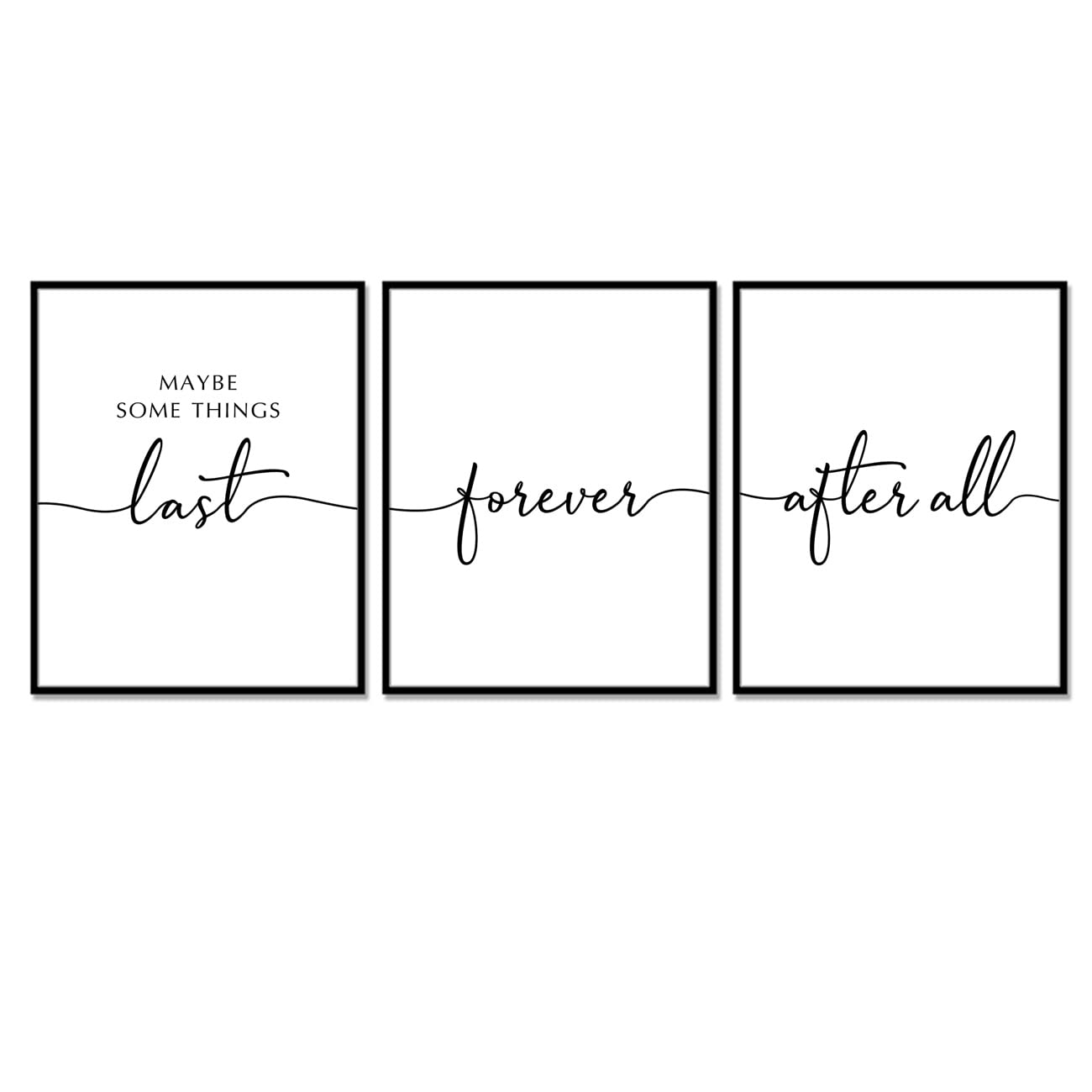 Maybe Some Things Last Forever After All, Master Bedroom Sign, Bedroom Wall Art, Master Bedroom Decor, Above Bed Art, Rustic Farmhouse Sign, Gift For Wedding, UNFRAMED 11x14inch