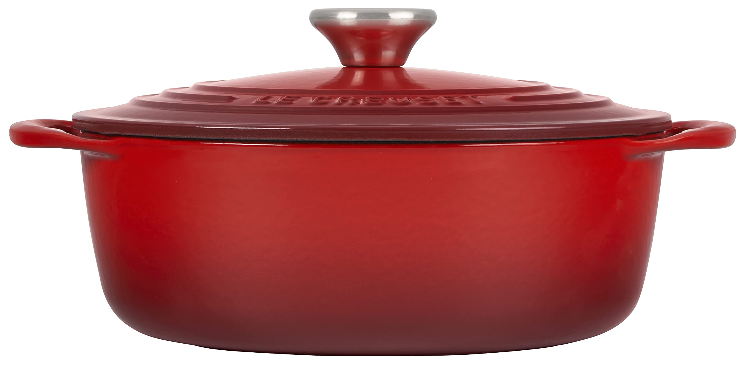 Le Creuset Enameled Cast Iron Shallow Round Oven, 2.75 Qt., Cerise