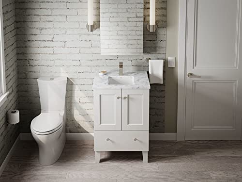 KOHLER K-8188-0 Vitreous China 11 inch x 11 inch Undermount Square Bathroom Sink, White