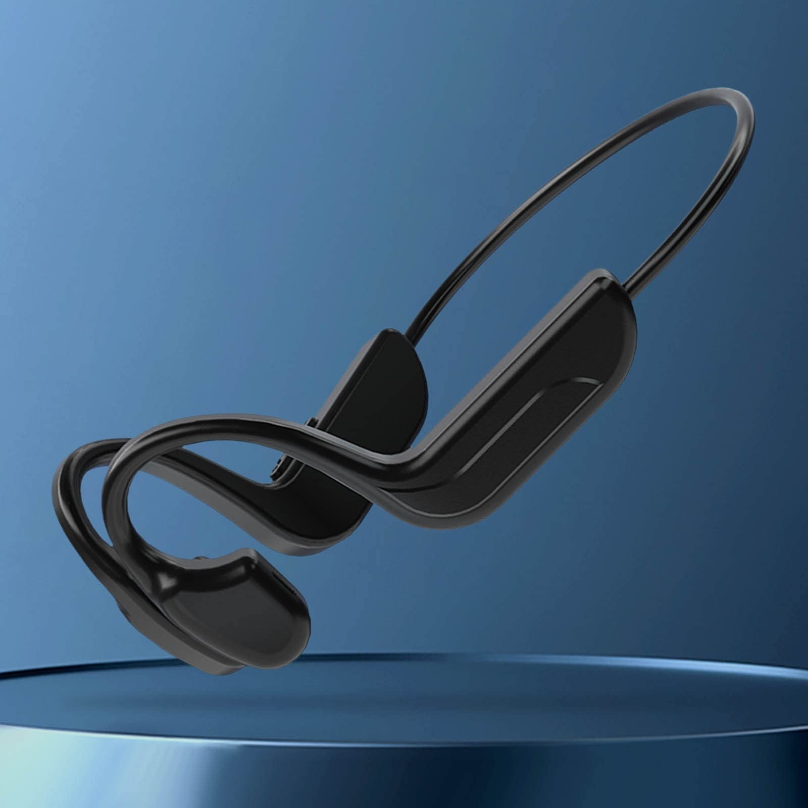 Outdoor Stereo Earbuds Bone-Conduction Earphone Wireless Bluetooth Headphones Sports Waterproof Headset Built-in Microphone