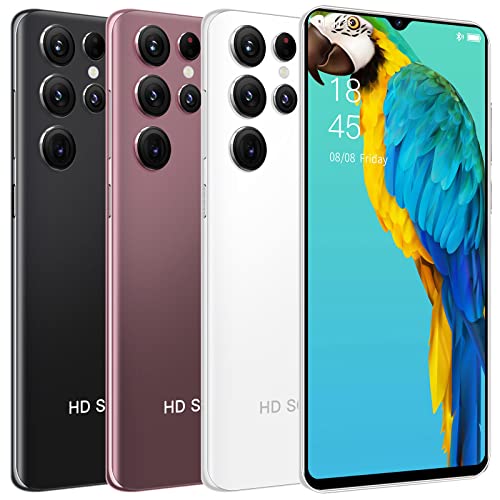 Unlocked Cell Phones, S22 Ultra 5G Android Smart Phone HD Full Screen Phone, 2+16GB RAM 6.53inch Touch Screen Dual SIM Mobile Cell Phone, Best for Father Childrens (White)