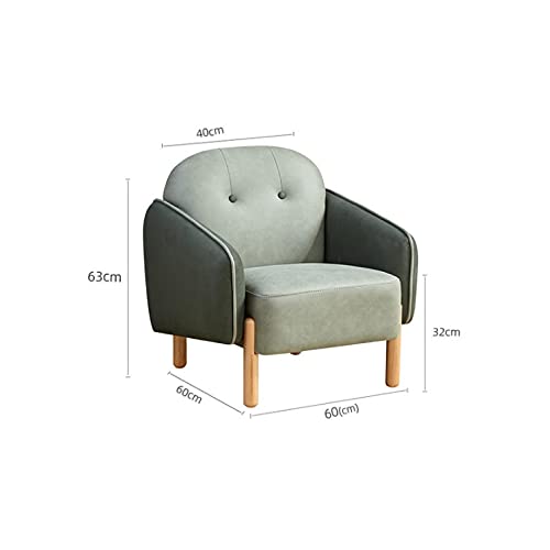 SJYDQ Nordic Creative and Comfortable/Environmentally Friendly Solid Wood Foot Living Room Reading Sofa