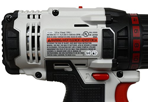 Porter Cable PCC601 PCC601B 1/2" 20V MAX Lithium Ion Drill Driver (Tool Only)