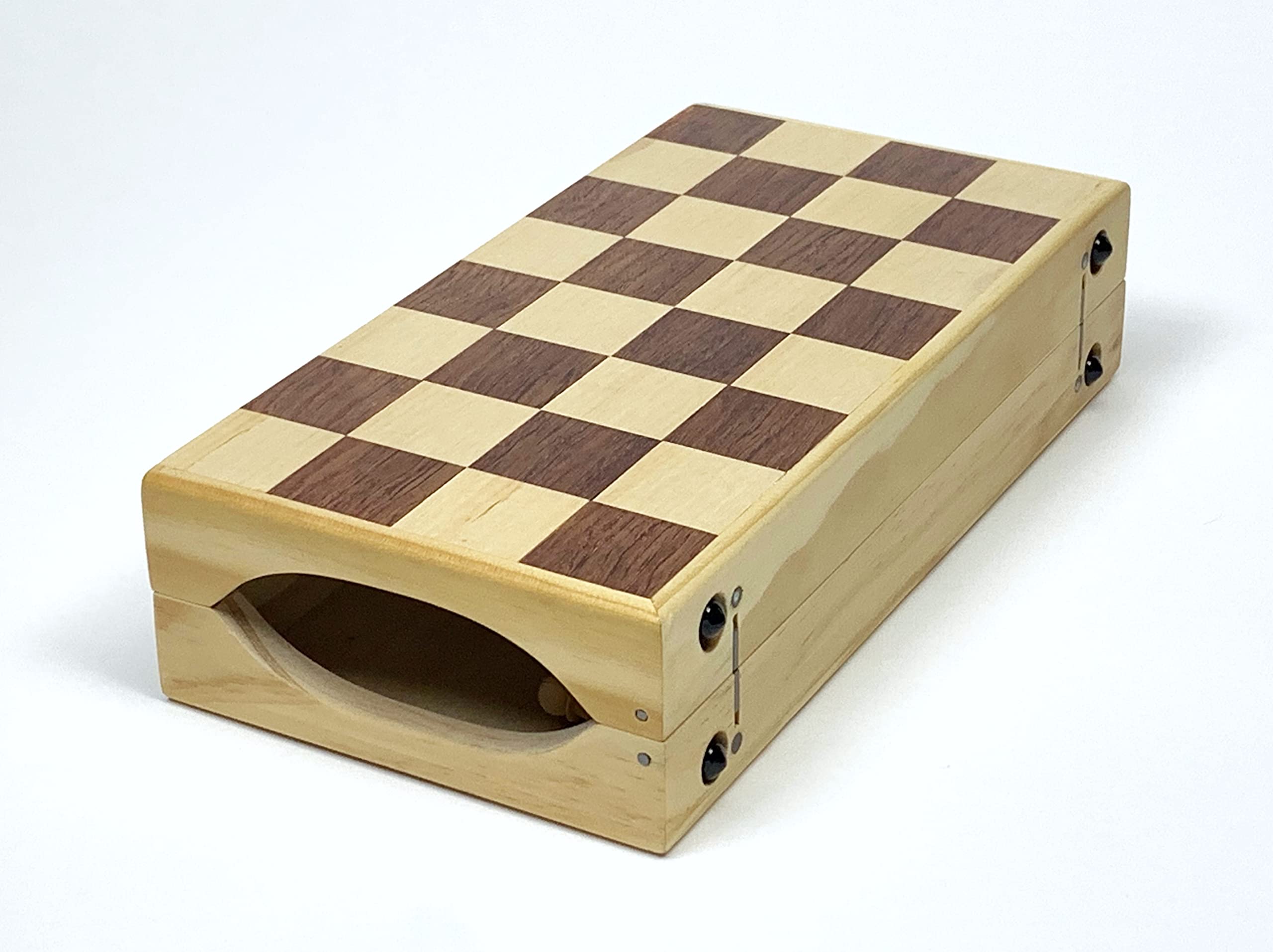 Magnetic Travel Chess Set/w Swing-Out Platforms, Lock The Board Flat, Canvas Carry Bag. Kids Love This Set!