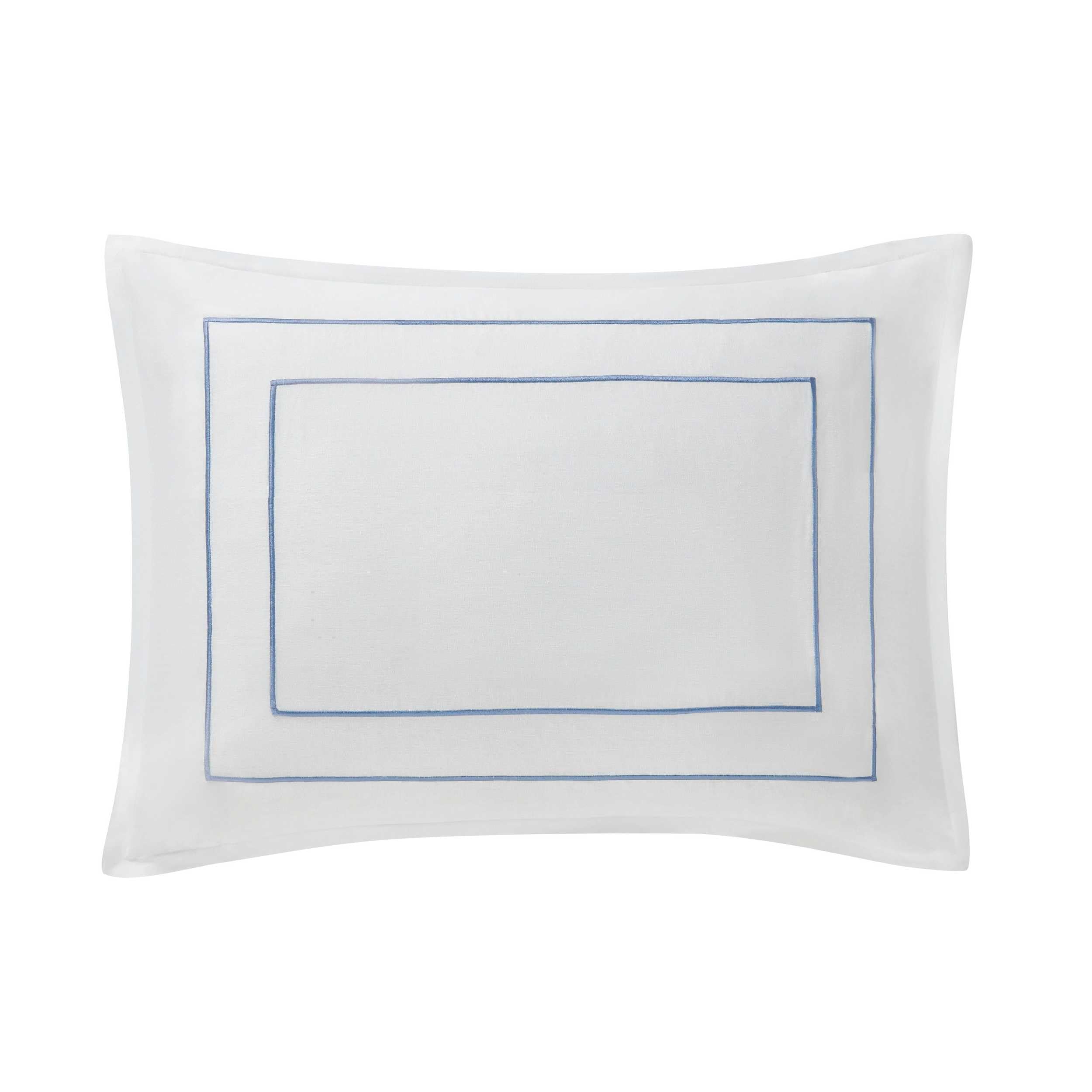 Nautica - King Duvet Cover Set, Soft Bedding with Matching Shams, Embroidered Hotel-Inspired Home Decor (Alden Chambray Blue, King)