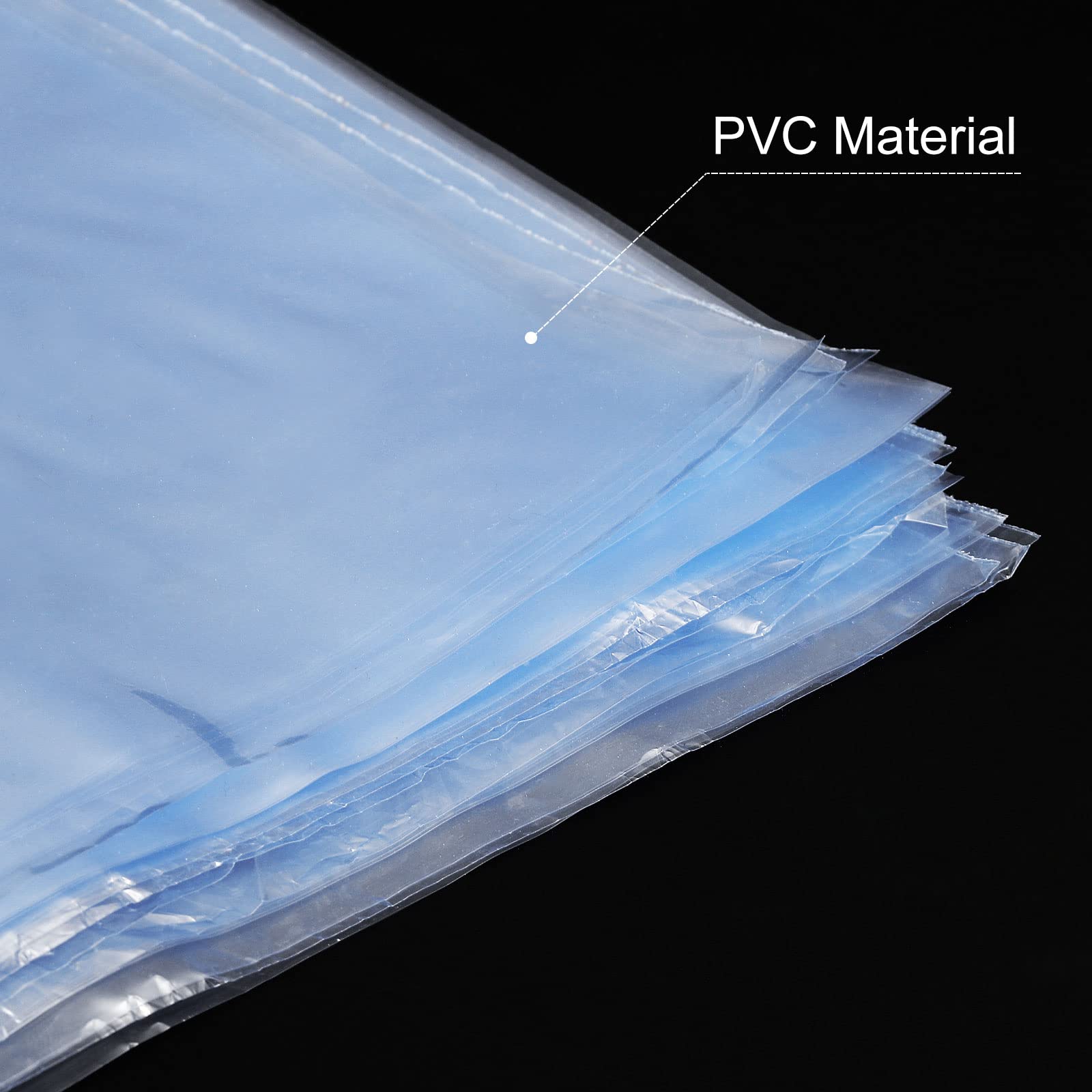 MECCANIXITY Heat Shrink Wrap Bags PVC Blue 23 x 16 Inches for Packaging Shoes, Candles, Gifts, DIY Projects 10 Pcs