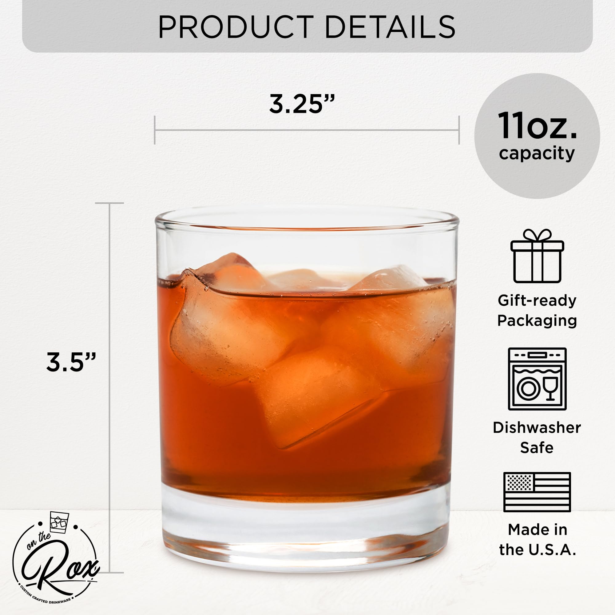 Personalized Whiskey, Bourbon Glass Gifts - Custom Engraved Handwritten Message Gift for Him - Personalized Bourbon Glass - 11 oz Engraved Handwritten Message Scotch Glass - Birthday, Anniversary
