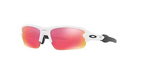 Oakley Youth OJ9008 Flak XXS Square Sunglasses, Polished White/Prizm Field, 58 mm