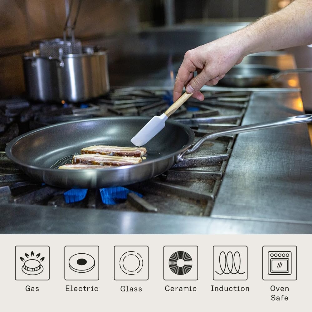 Made In Cookware - 10" Non Stick Frying Pan (Graphite) - 5 Ply Stainless Clad Nonstick - Professional Cookware - Crafted in USA - Induction Compatible