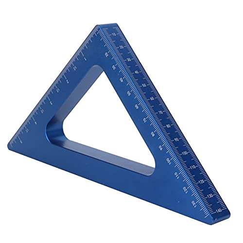 Metal Square, Rafter Square Ruler 45 Degree Aluminum Alloy Angle Ruler Metal Square Ruler for Measurement and Decoration Industry