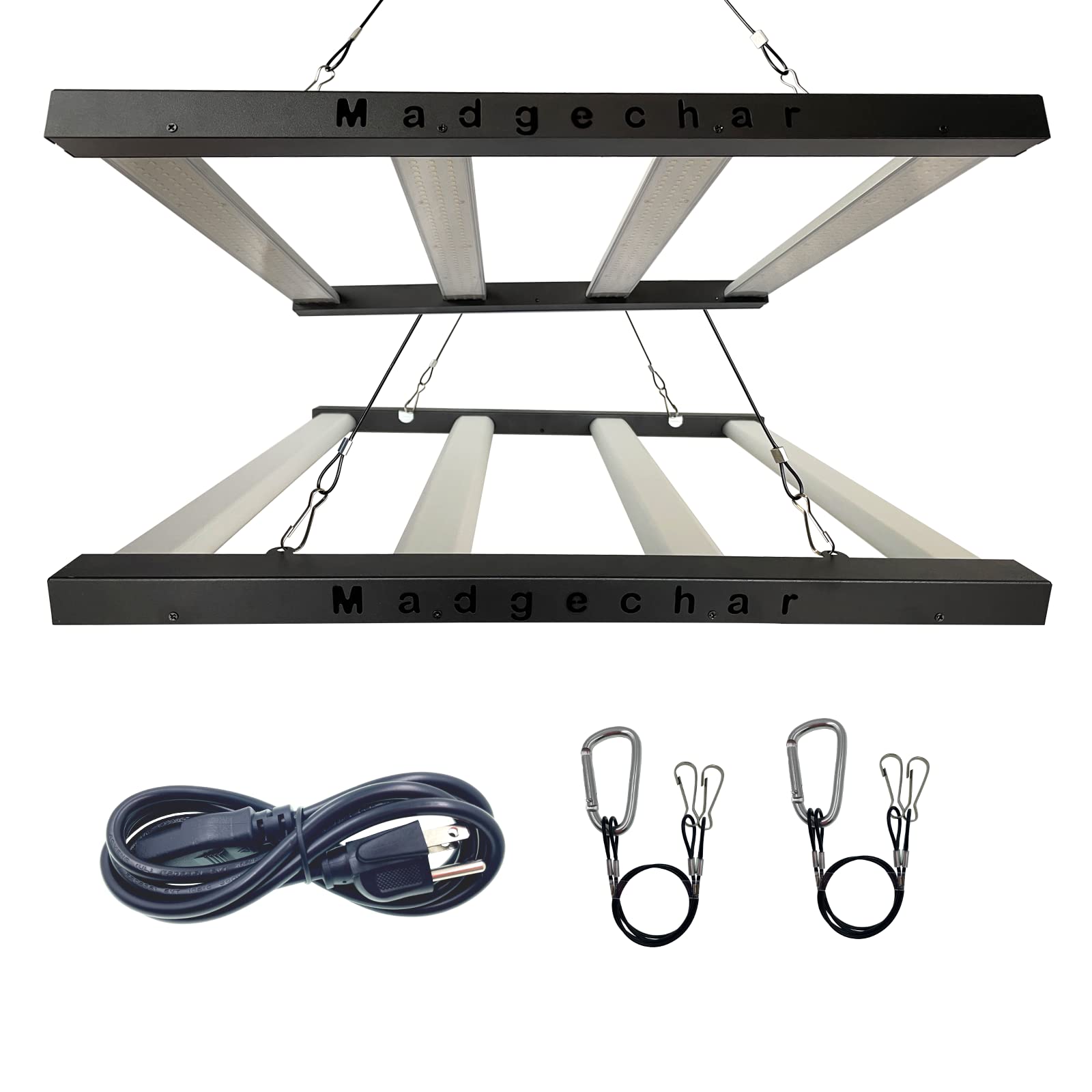 Madgechar 200W LED Shop Light, 29746lm Bright Light, LED High Bay Light 2FT, Low Heating Garage Light, Bar Lights Frame, Large Coverage, Shop Garage Warehouse Workshop Gym Clean Room Lighting