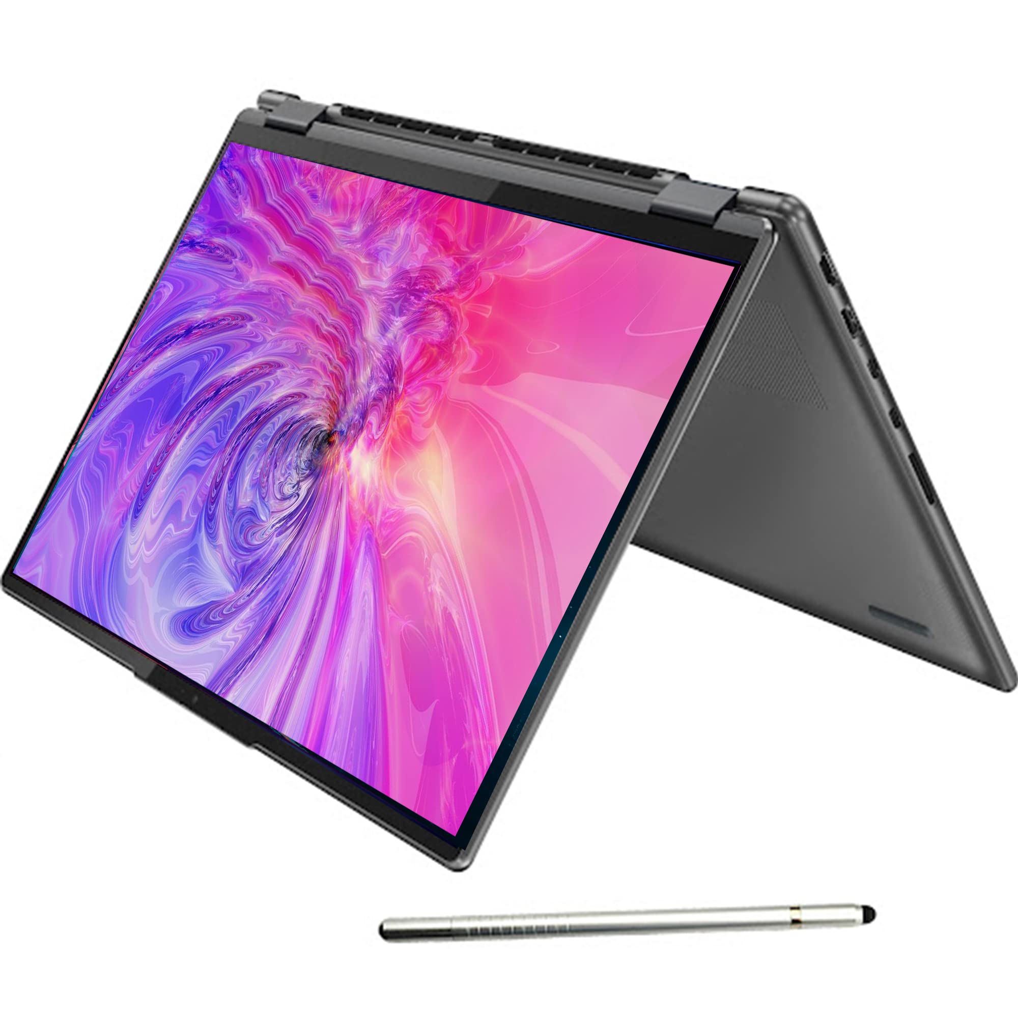 Lenovo Yoga 7i 2-in-1 16" 2.5K Touchscreen Premium Laptop, 12th Intel Evo Platform 12-Core i5-1240P, 8GB LPDDR5 RAM, 512GB SSD, Intel Iris Xe Graphics, Backlit KB, FP, Win11 H, W/Stylus Pen