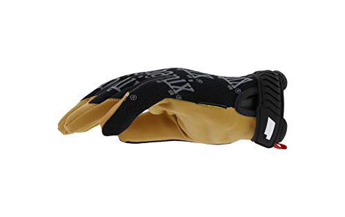 Mechanix Wear: The Original Material4X Synthetic Leather Work Gloves with Secure Fit, Abrasion Resistant, Added Durability, Safety Gloves for Men, Multi-Purpose Use (Brown, Large)