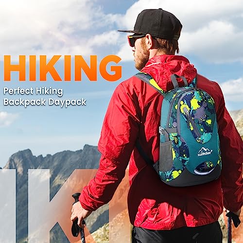sunhiker Small Cycling Hiking Backpack Water Resistant Travel Backpack Lightweight Daypack M0714 (20-25L)-Colorful Micai