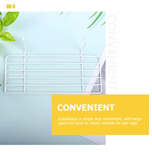 PATKAW Bird Wire Platform 2Pcs Parrot Toys Perch Cage Stand Shelf Portable Training Playground Wire Patio Sundeck Bird Play Pen Comfy Perch for Parrot Toys A