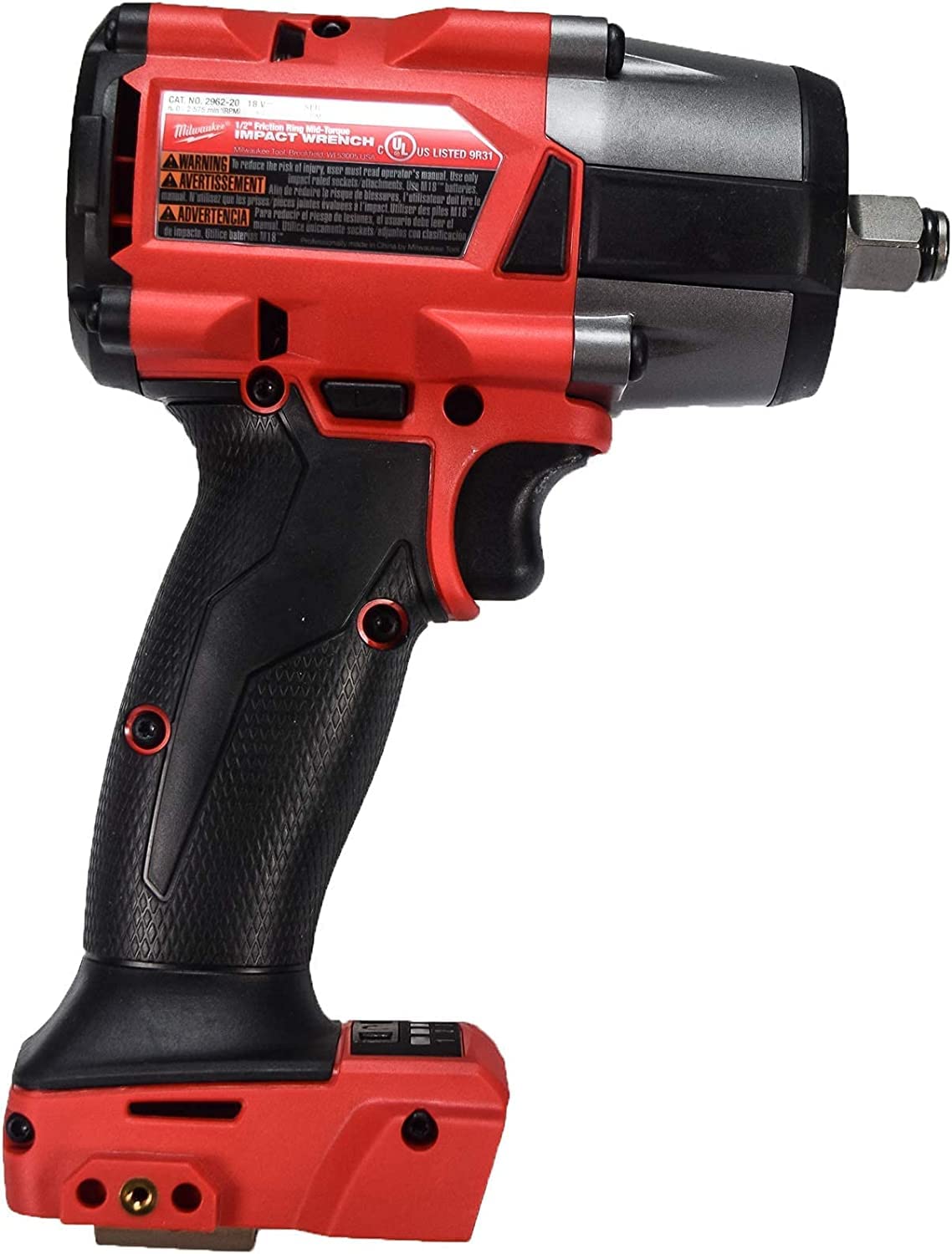 Milwaukee M18 FUEL Lithium-Ion Brushless Mid-Torque 1/2 in. Cordless Impact Wrench with Friction Ring (Tool Only) + Accessory