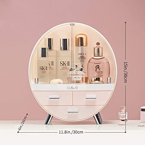 MIUOPUR Makeup Brush holder Organizer, 360° Rotating Make up Brush Holder, 5 Slots Pen Holder for Desk, Storage Cup for Lipsticks/Comb/Beauty Tool, Bathroom Vanity Desktop Organizer