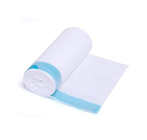 Small Drawstring Trash Bags,1.2-1.5 Gallon White Garbage Bag Home Trash Can Liners 60 Counts