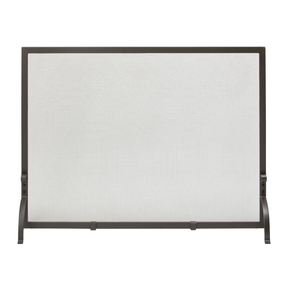 UniFlame, S-1158, Small Single Panel Olde World Iron Finish Fireplace Screen