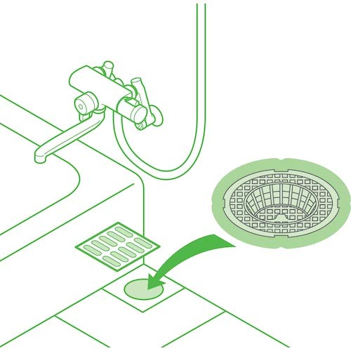 SANEI PH396 Hair Catcher for Unit Bath Drains, Diameter 4.0 inches (102 mm)