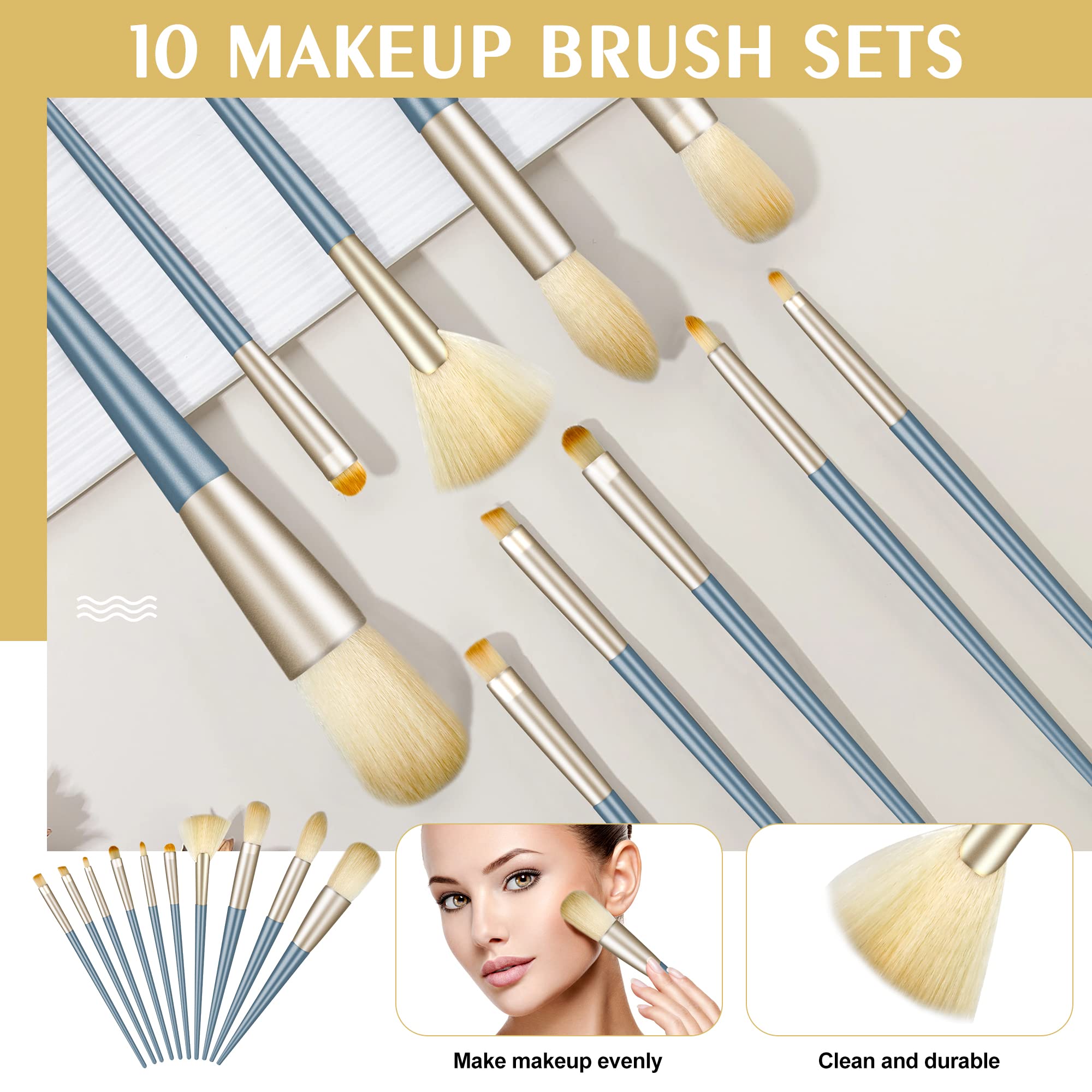 Makeup Kit for Women Full Kit Makeup Kit for Teens or girls, All in One Makeup Sets Include Eyeshadow Palette Lipstick&Lipglaze Makeup Brush Eyebrow&Eyeliner Pencil