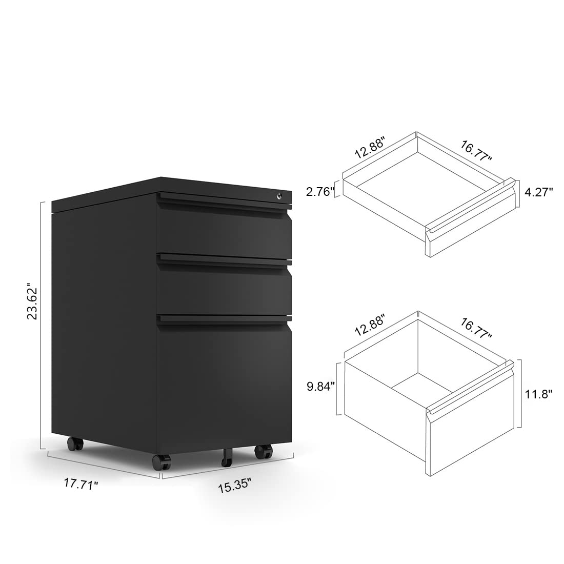 NicBex Open Wooden Open Shelf Bookcase Freestanding Display Storage Cabinet with 7 Cube Storage Spaces Cabinet,Floor Standing Bookshelf, Entryway, Living Room, Home Office,Black