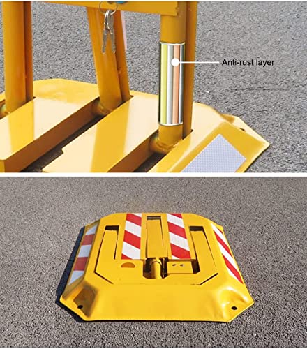 OUSIKA Parking Post, Parking Barrier, for Parking Lot Parking Space Lock,Car Ground Lock, Parking Space Lock, Parking Pile Parking Space Lock Bollard