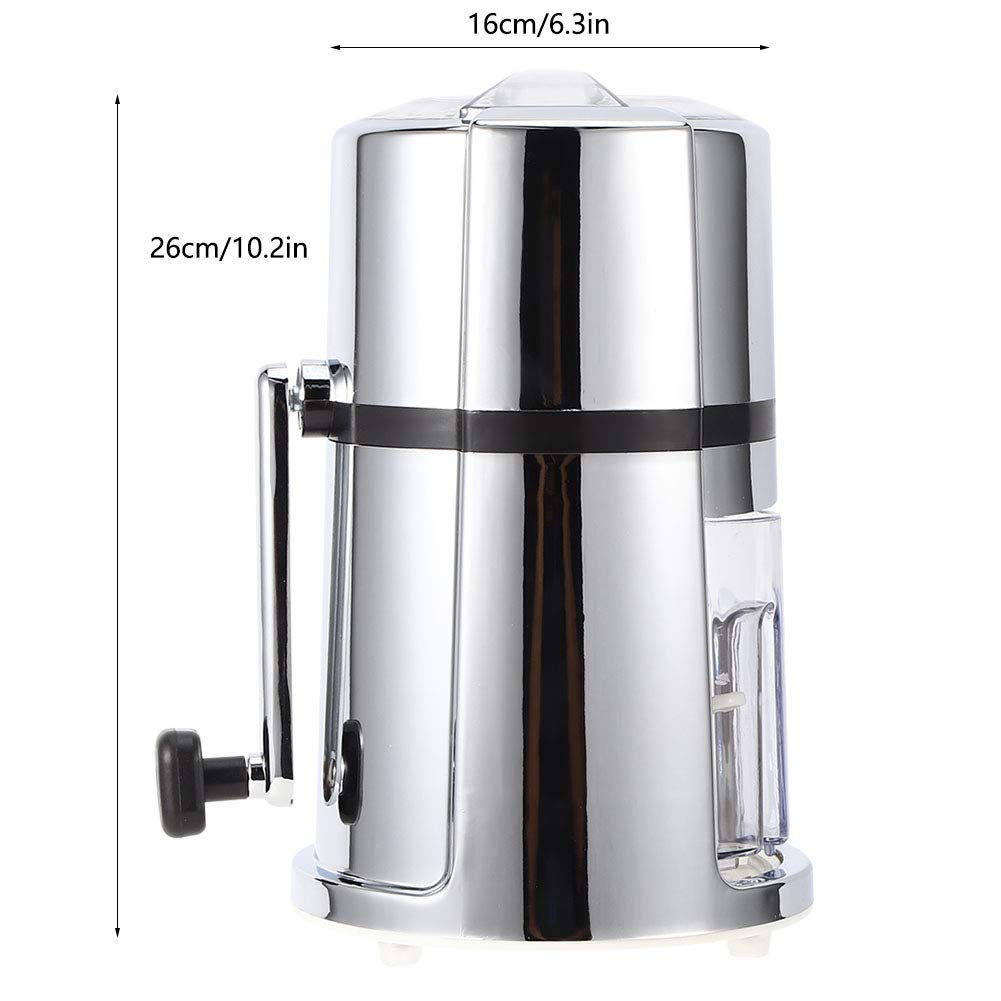 Luvitory Ice Crusher Machine for Home, Crushed Ice Maker, Easy to Use Shaved Ice Machine for Ice cube Drinks