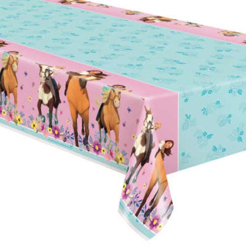 Unique Spirit Riding Free Rectangular Plastic Table Cover | 54" x 84" | 1 Pc