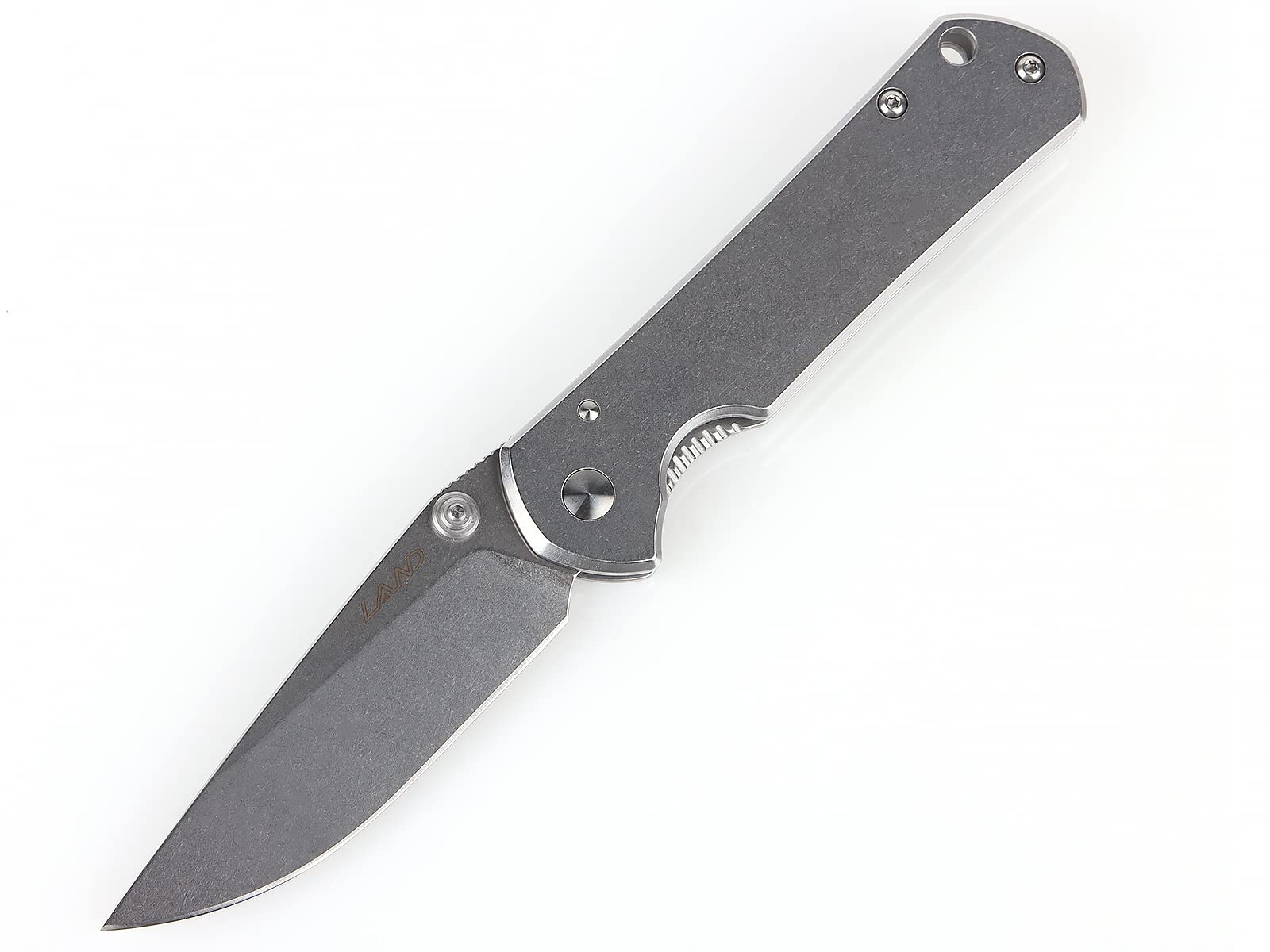 Land Knives Pocket Folding Knife EDC Knife 8Cr14MOV Blade Stone Wash Frame Lock Fishing Knife with Pocket Clip 810