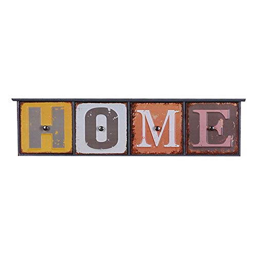 PIBM Stylish Simplicity Shelf Wall Mounted Floating Rack Shelves Iron Art Drawer Letter Combination Cafe,4 Styles, a , 67.5X17.5X17CM
