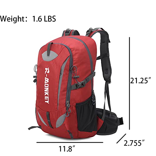 RuRu monkey 30L Hiking Backpack, Waterproof Lightweight Daypack for Cycling Skiing Camping