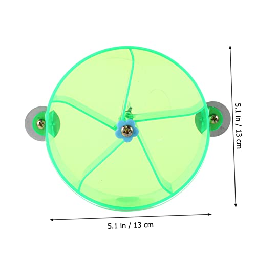 Mipcase System Accesssories Wheel Feeder Cages Creative Parakeet Rotate for Puzzle Conure Parrots Feeding Training Toy Rotating Feed Shredder Case Bird Storage Foraging Parrot Cockatiel